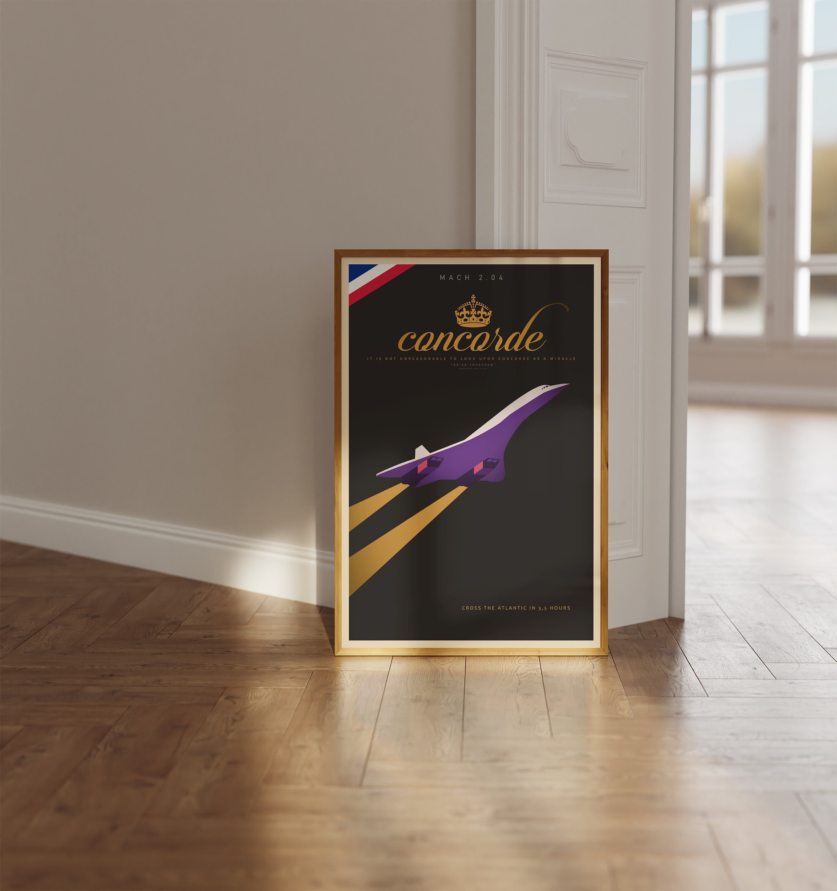 Concorde Poster, Aviation Art Print, Concorde Wall Art, Airliner Jet ...