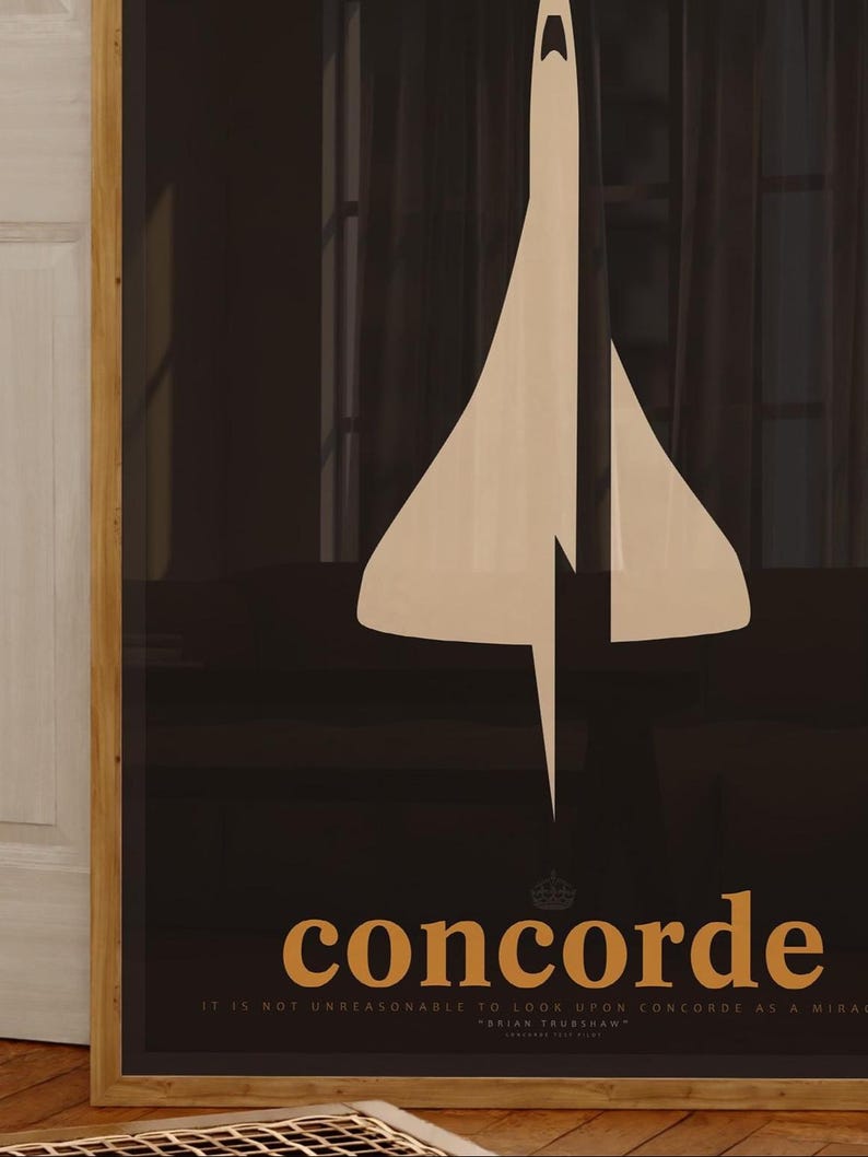 Concorde Poster Set (set of 3) – Retro Aircraft Wall Art | Supersonic ...