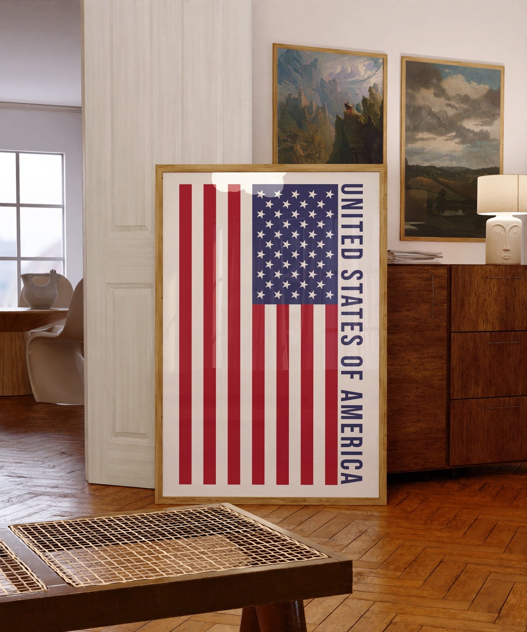 USA Flag, Flag of USA, Trendy, US, United States of America Flag Poster ...
