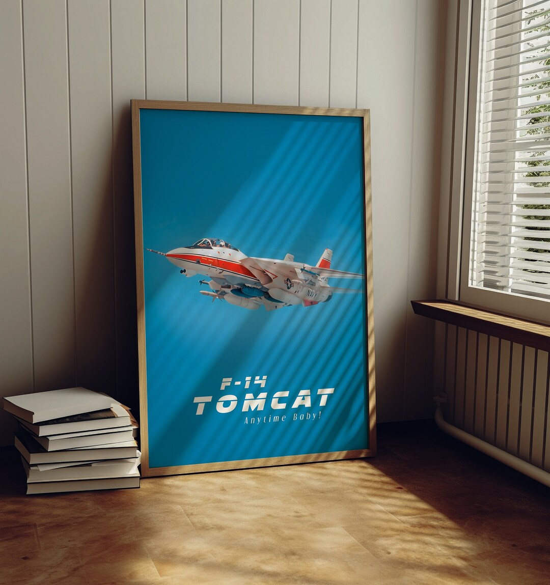 F-14 Tomcat Poster, Aviation Art, Military, Navy, Aircraft Carrier ...
