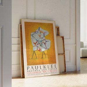 Mid-century Modern Wall Art, Paul Klee Print, Brother and Sister ...