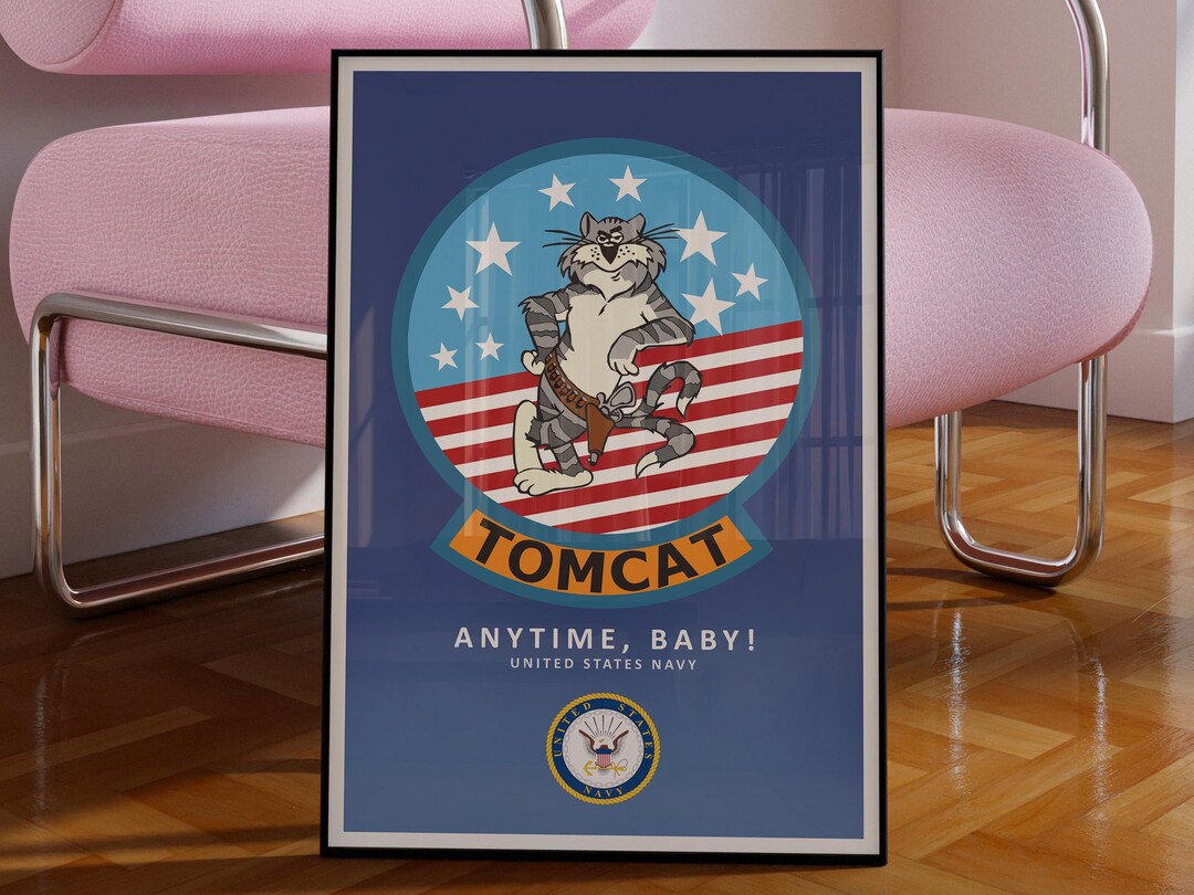 F-14 Tomcat Poster: Aviation Art, Military Navy Print (digital Download ...