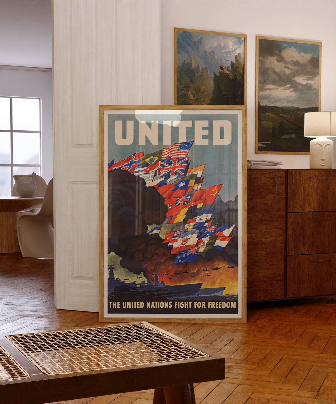 United Nations Poster, Vintage Poster, Ww2, World War, Cold War, Art ...