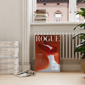 Rogue Magazine Black Cover Poster, 70s, Vintage, High Heels Poster ...