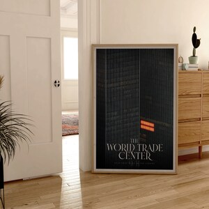 World Trade Center 9/11 Poster, Wtc, Twin Towers, Trendy Poster, Retro ...