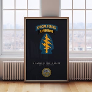 United States Special Forces Poster, 1st Special Forces Command ...