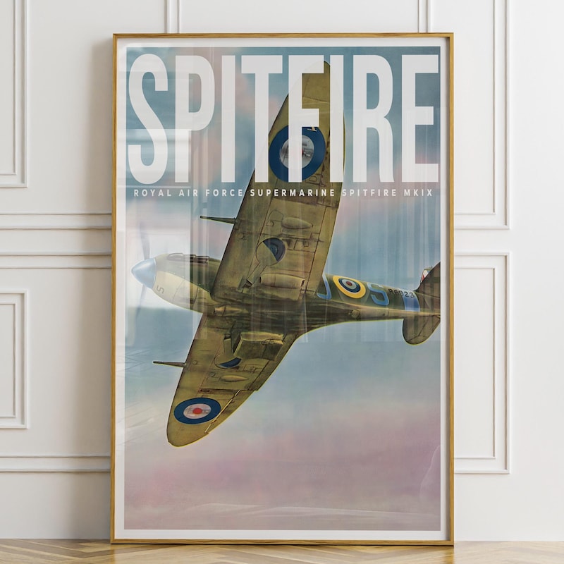 Spitfire Plane Poster - Etsy