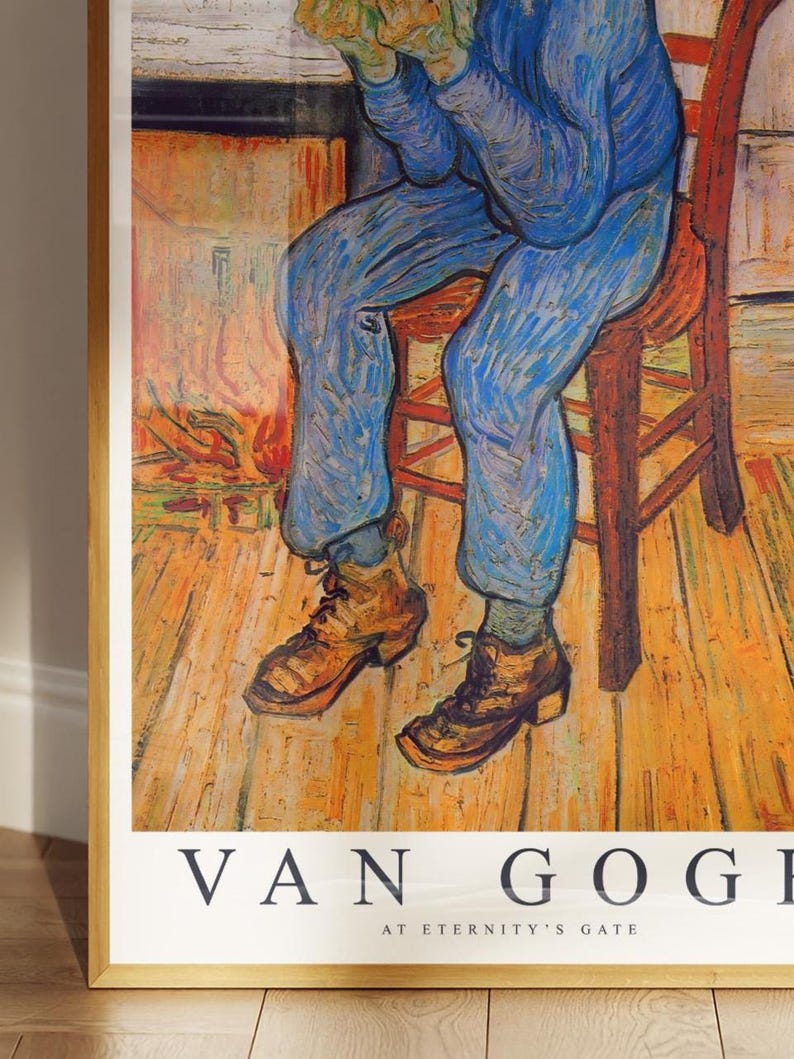 Vincent Van Gogh at Eternity's Gate Poster, Van Gogh Wall Art, Vintage ...