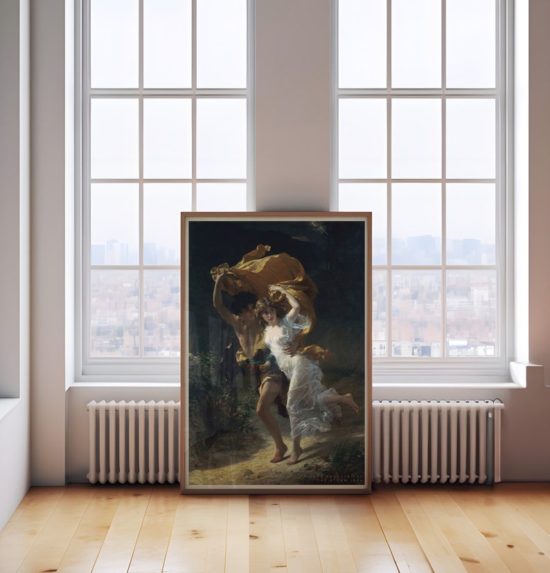 The Storm, Pierre Auguste Cot Poster, Art Print, Painting Poster, Art ...