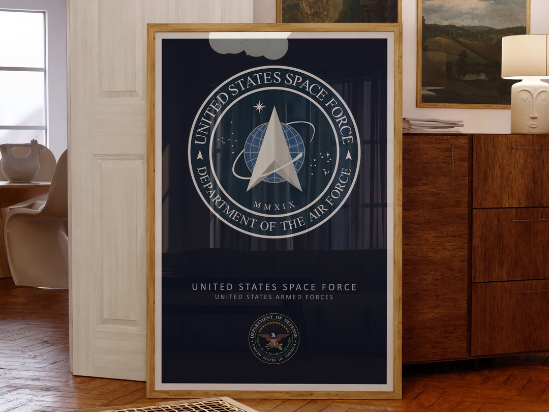 United States Space Force Poster, Art, Minimalist, Wall Art, Air Force ...