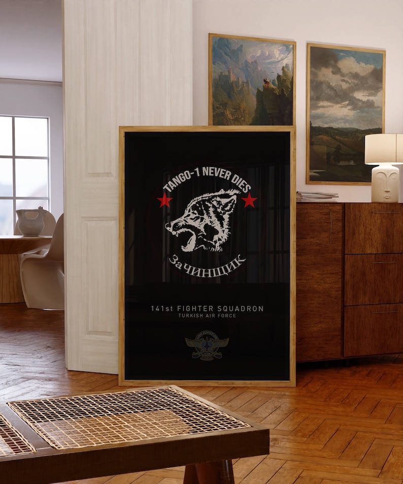 Tango-1 Never Dies 141st Fighter Squadron Patch Poster, Art, Minimalist ...