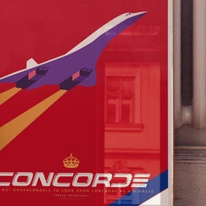 Concorde Poster Set (set of 3) – Retro Aircraft Wall Art | Supersonic ...