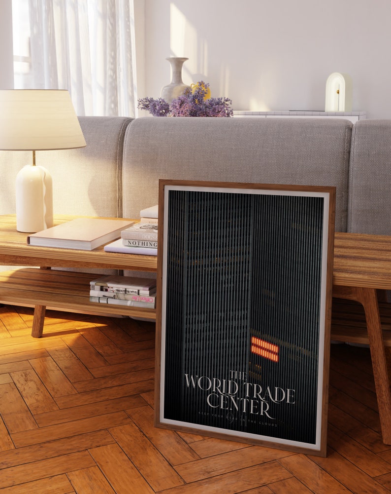 World Trade Center 9/11 Poster, Wtc, Twin Towers, Trendy Poster, Retro ...