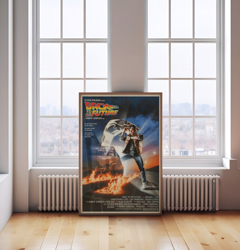 Back to the Future Vintage Movie Poster Digital Poster Download, 80's ...