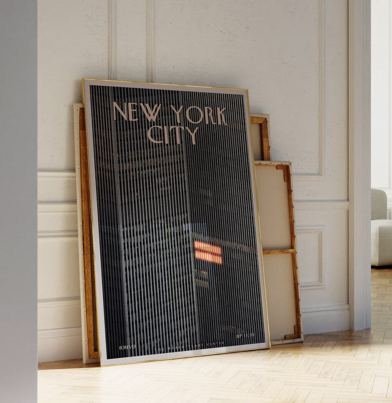World Trade Center 9/11 New York City Poster, wtc, Twin Towers ...