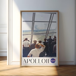 1969 Apollo 11 Liftoff Moment Poster, Kennedy Space Center, Moon ...