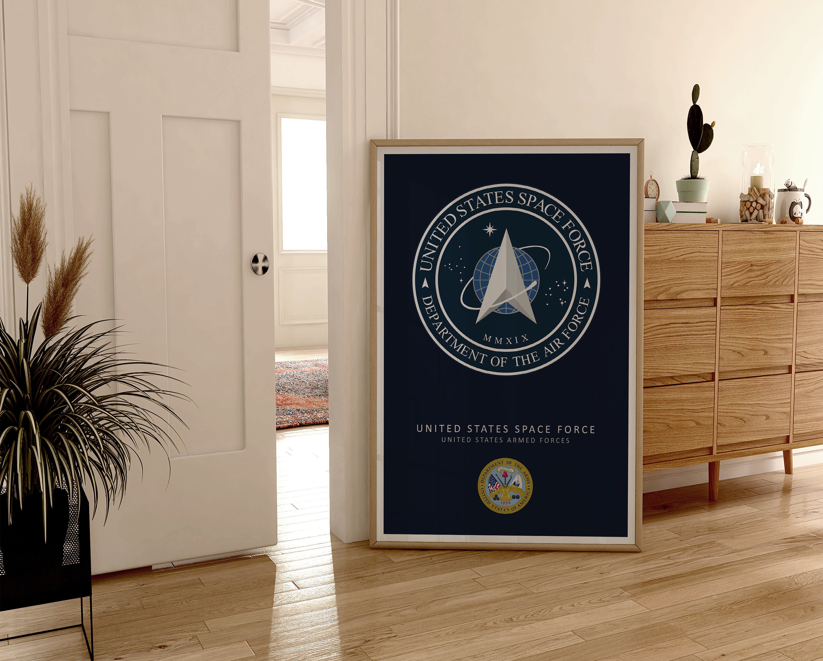 United States Space Force Poster, Art, Minimalist, Wall Art, Air Force ...