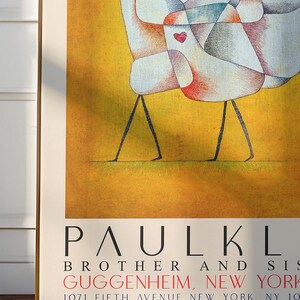 Mid-century Modern Wall Art, Paul Klee Print, Brother and Sister ...