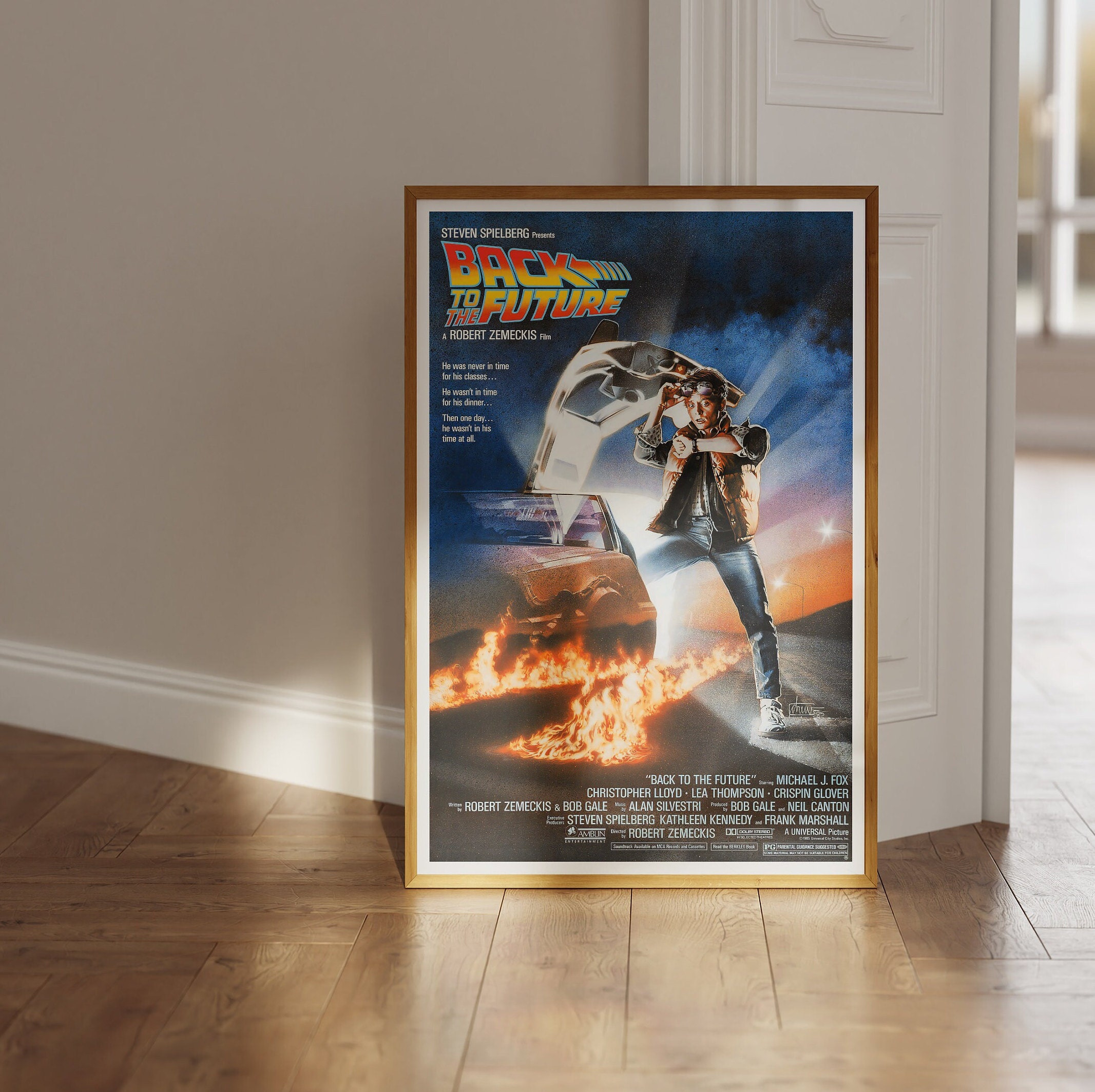 Back to the Future Vintage Movie Poster Digital Poster Download, 80's ...