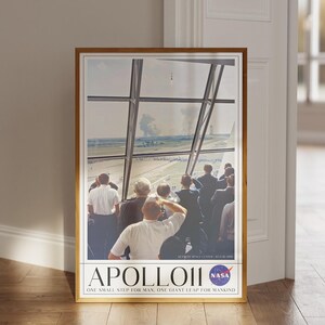 1969 Apollo 11 Liftoff Moment Poster, Kennedy Space Center, Moon ...