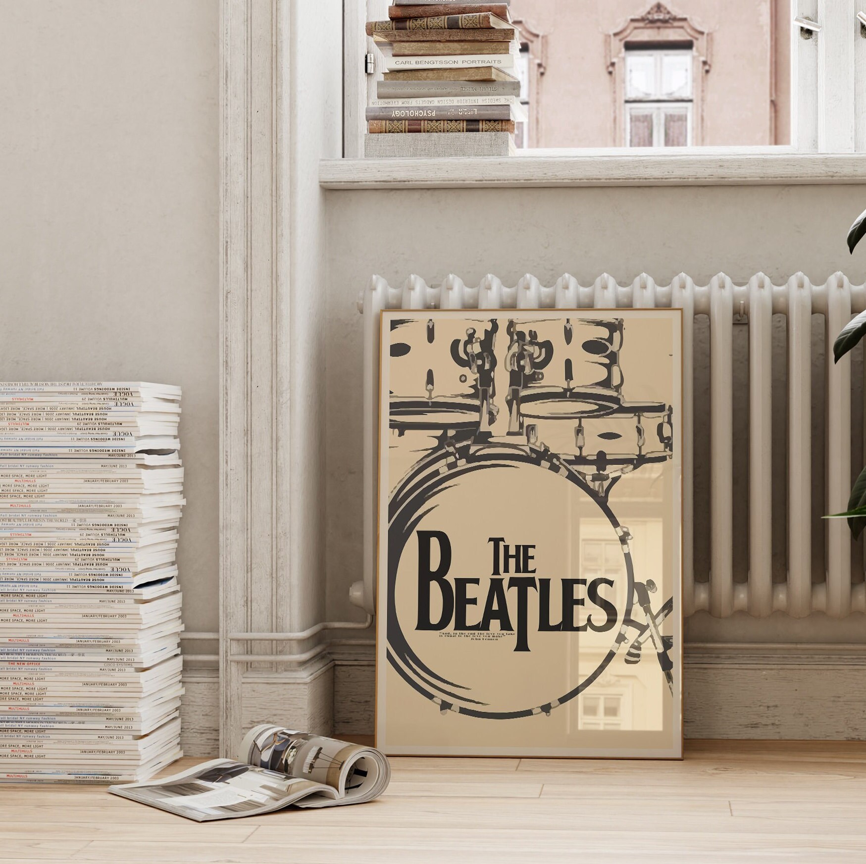 The Beatles Drum Set Print The Beatles Art The Beatles Art Poster Rock N Roll Music Band