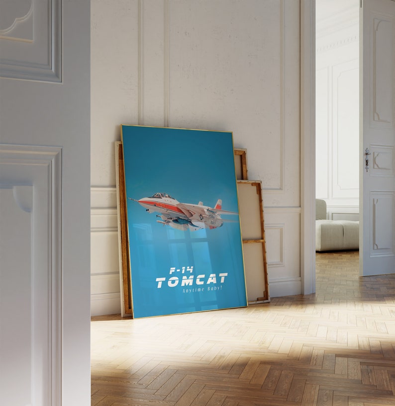 F-14 Tomcat Poster, Aviation Art, Military, Navy, Aircraft Carrier ...