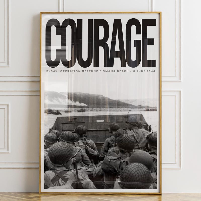 Courage Poster - Etsy