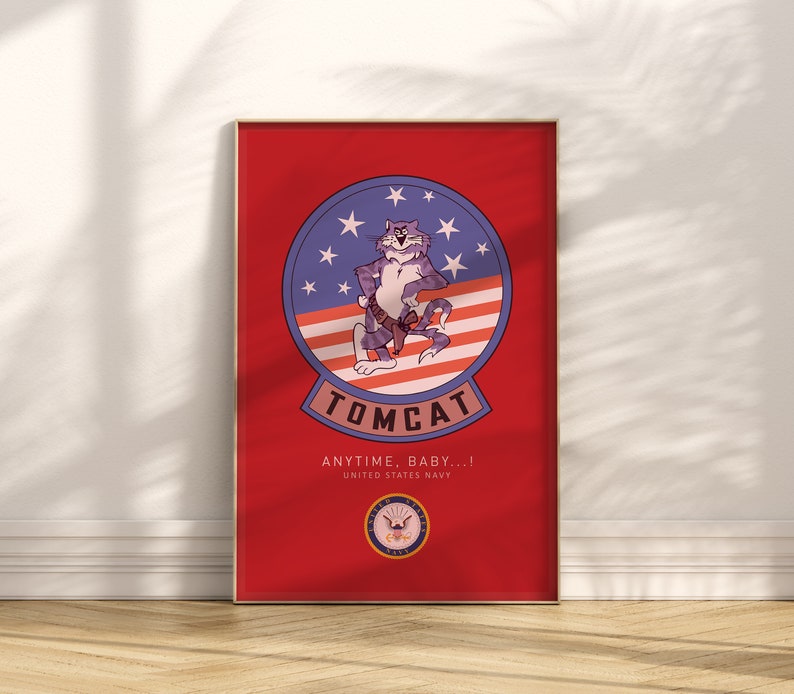 NAVY F-14 Tomcat Patch Poster Art Minimalist Wall Art Air - Etsy