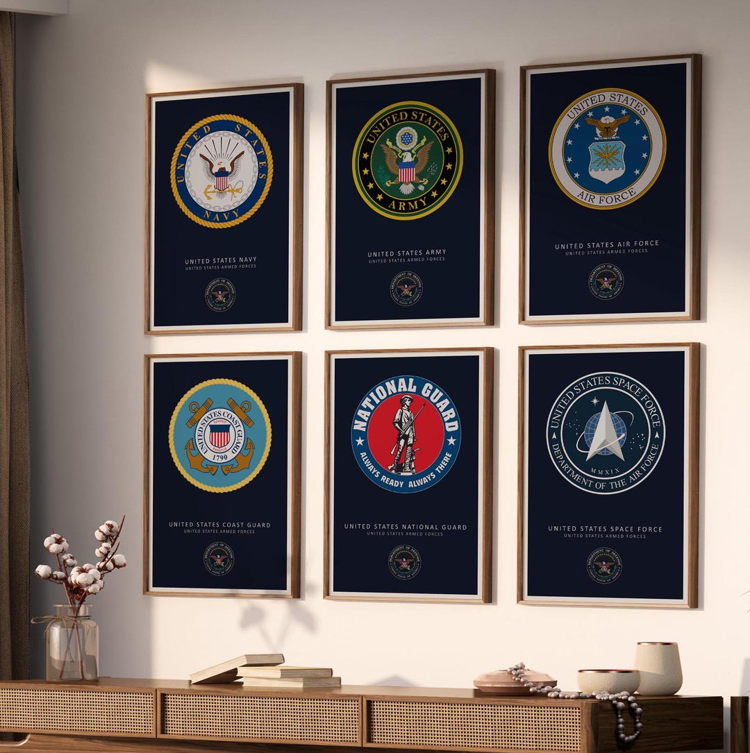U.S. Armed Forces Posters, Military Wall Art, Army, Navy, Space, Air ...