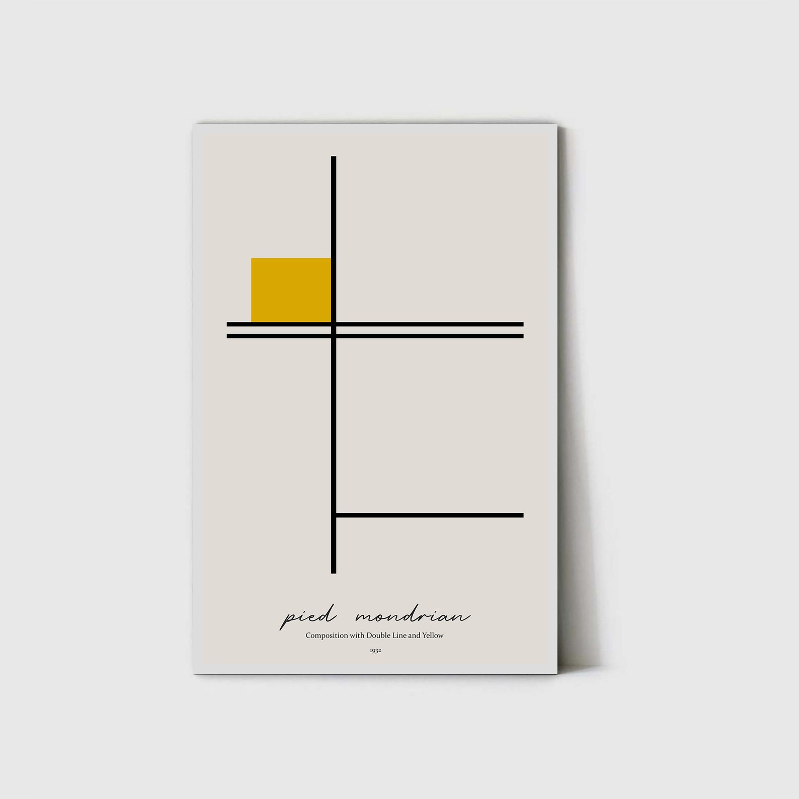 Piet Mondrian Art Bundle Set of 3 Compositions in White - Etsy