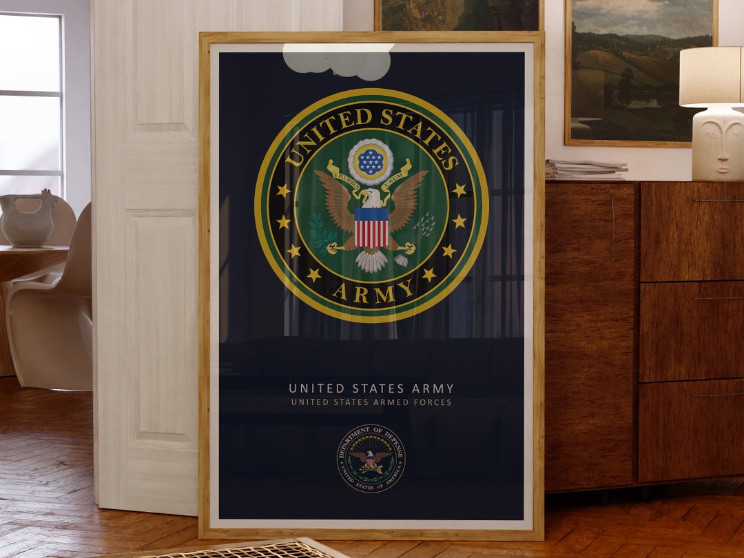 United States Army Poster, Art, Minimalist, Wall Art, Us Army, Gift - Etsy