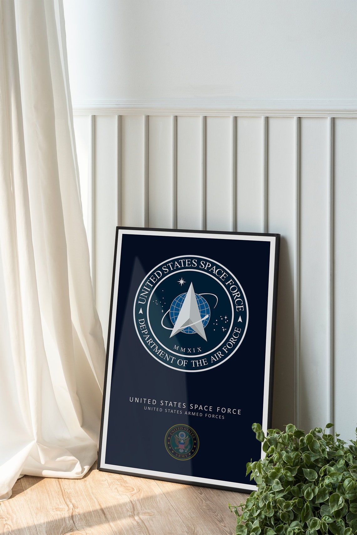 United States Space Force Poster Art Minimalist Wall Art - Etsy