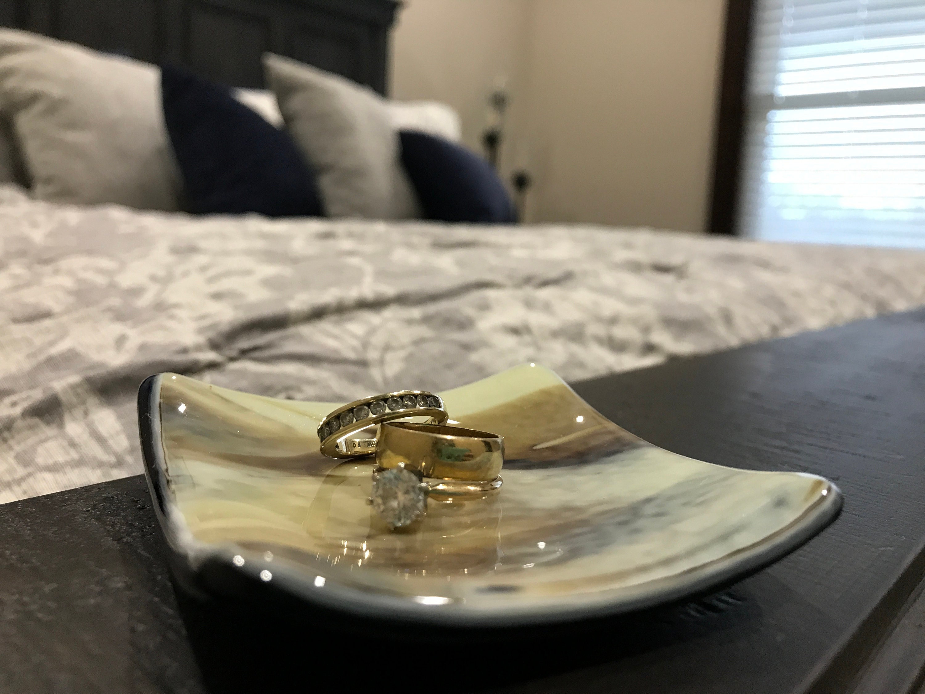 Marble Fused Glass Tea Bag Dish Jewelry Holder Bridesmaid - Etsy