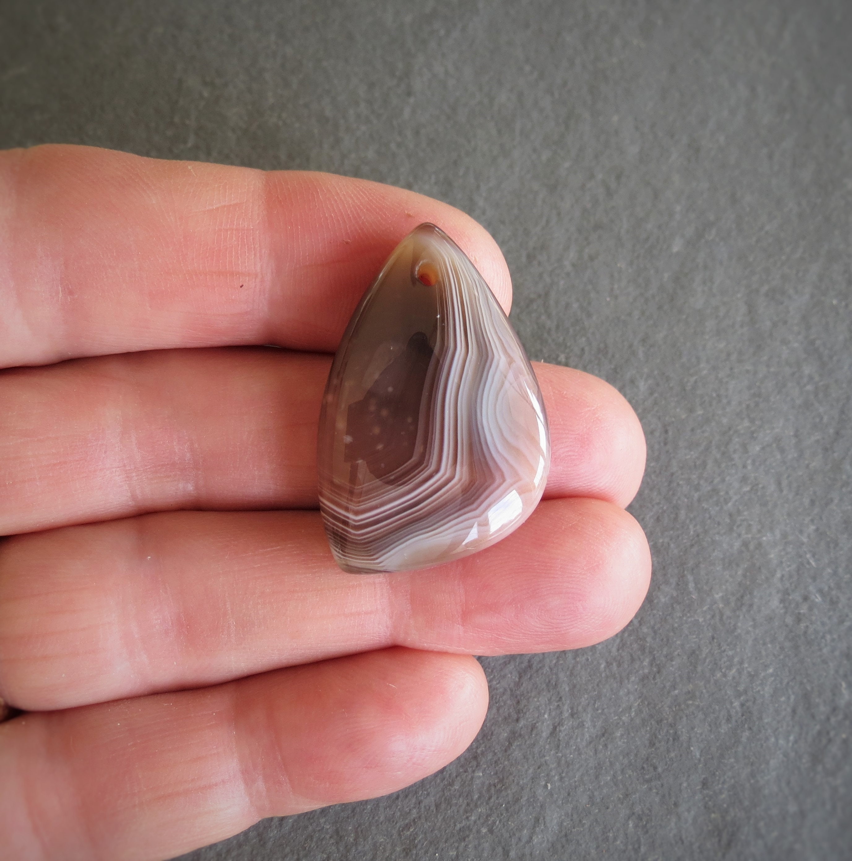 Botswana Agate Banded Chalcedony Brown and Beige Shaded - Etsy
