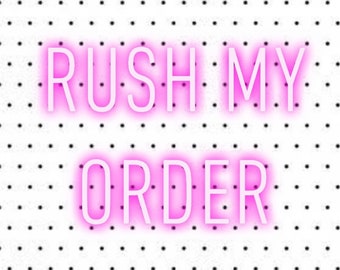 Rush My Order Shipped Next Business Day - Etsy