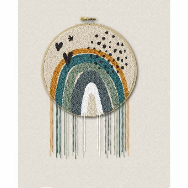 Punch Needle Rainbow - Etsy