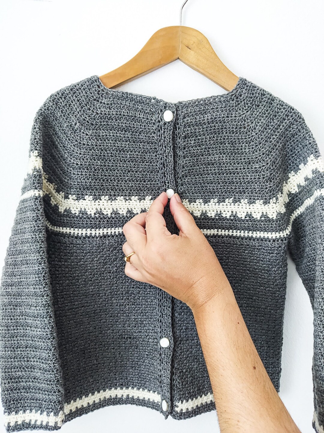 CROCHET PATTERN - Gender Neutral Cardigan / Top Down Sweater for Baby ...