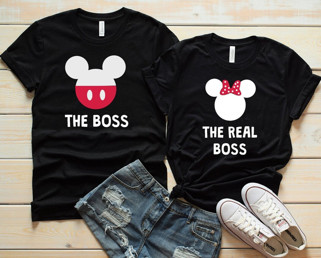The Boss the Real Boss T Shirt Set Couple Matching T-shirt Set Family ...