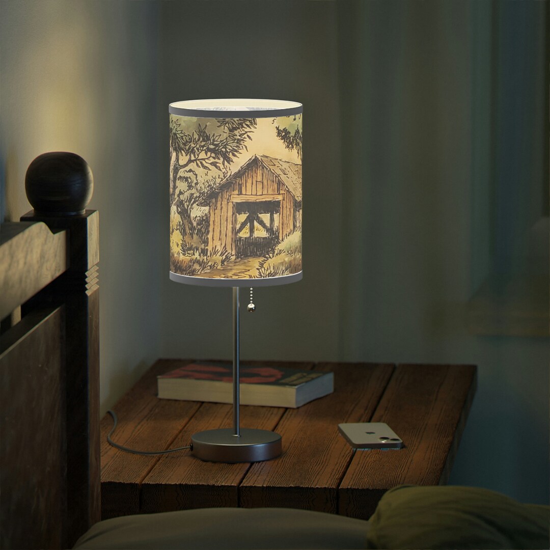 Lamp on a Stand Wooden Bridge Custom Art Lamp Home Decor - Etsy