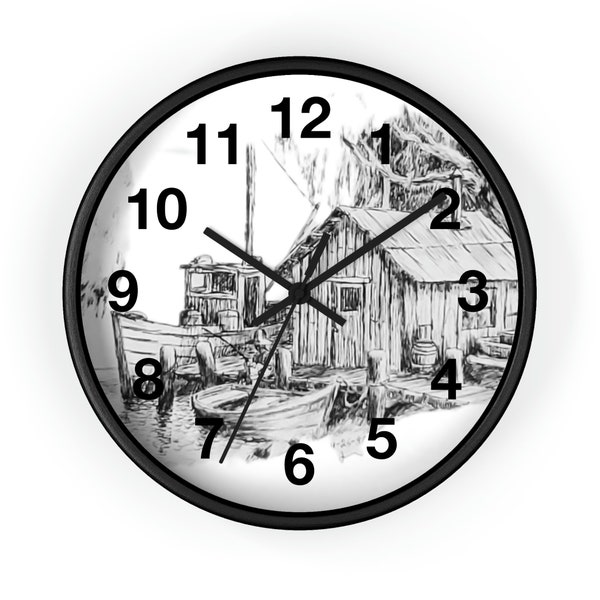 Fishing Clock - Etsy