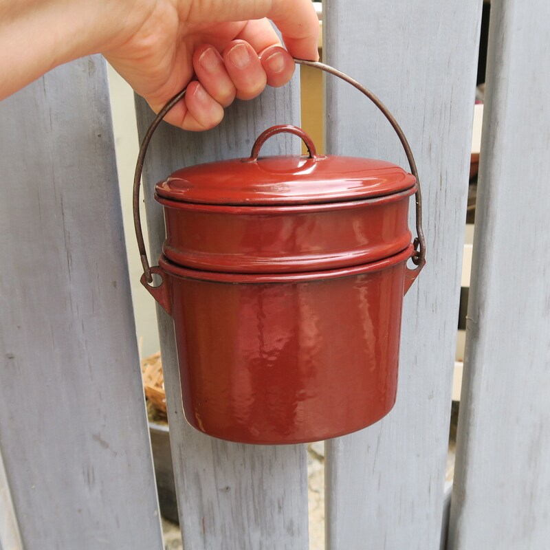 Enamel Lunch Box - Etsy