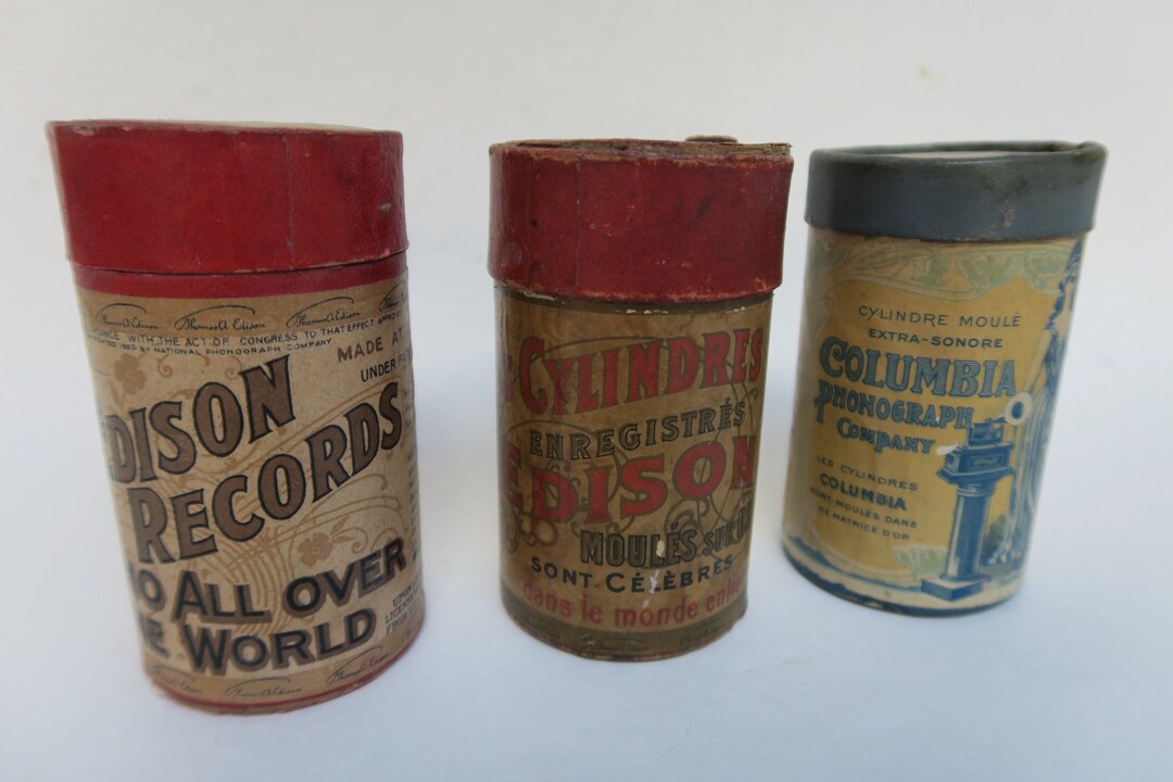 Cylinder Boxes for COLUMBIA and EDISON Phonographs - Etsy