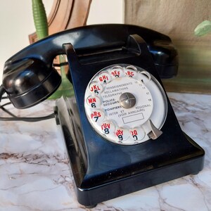 Vintage Black Bakelite Telephone Model PTT 330-0001 - Etsy