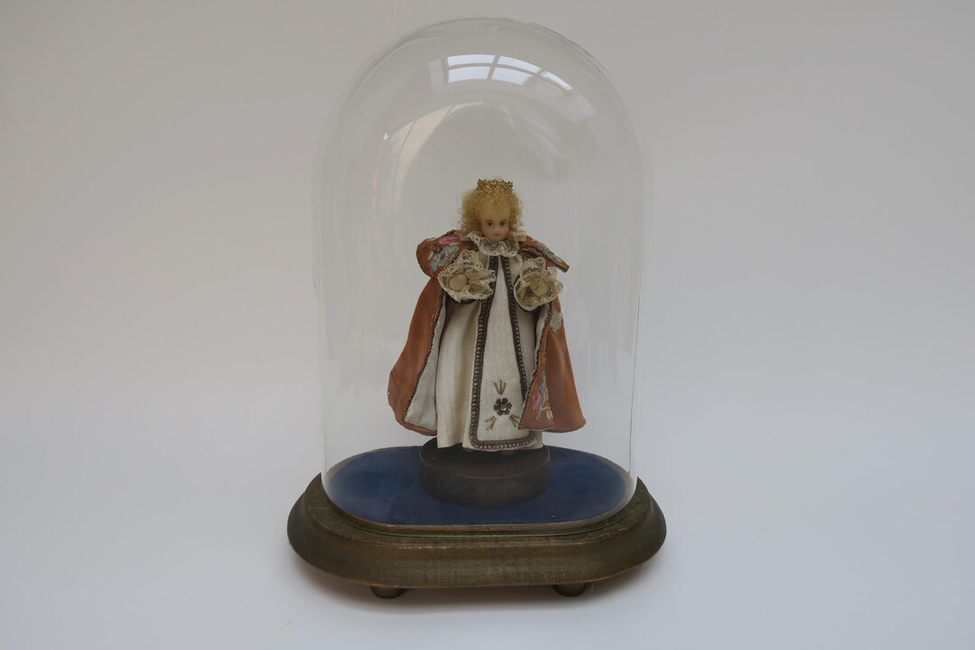 Baby Jesus in Wax Under a Globe, Jesus of Prague - Etsy