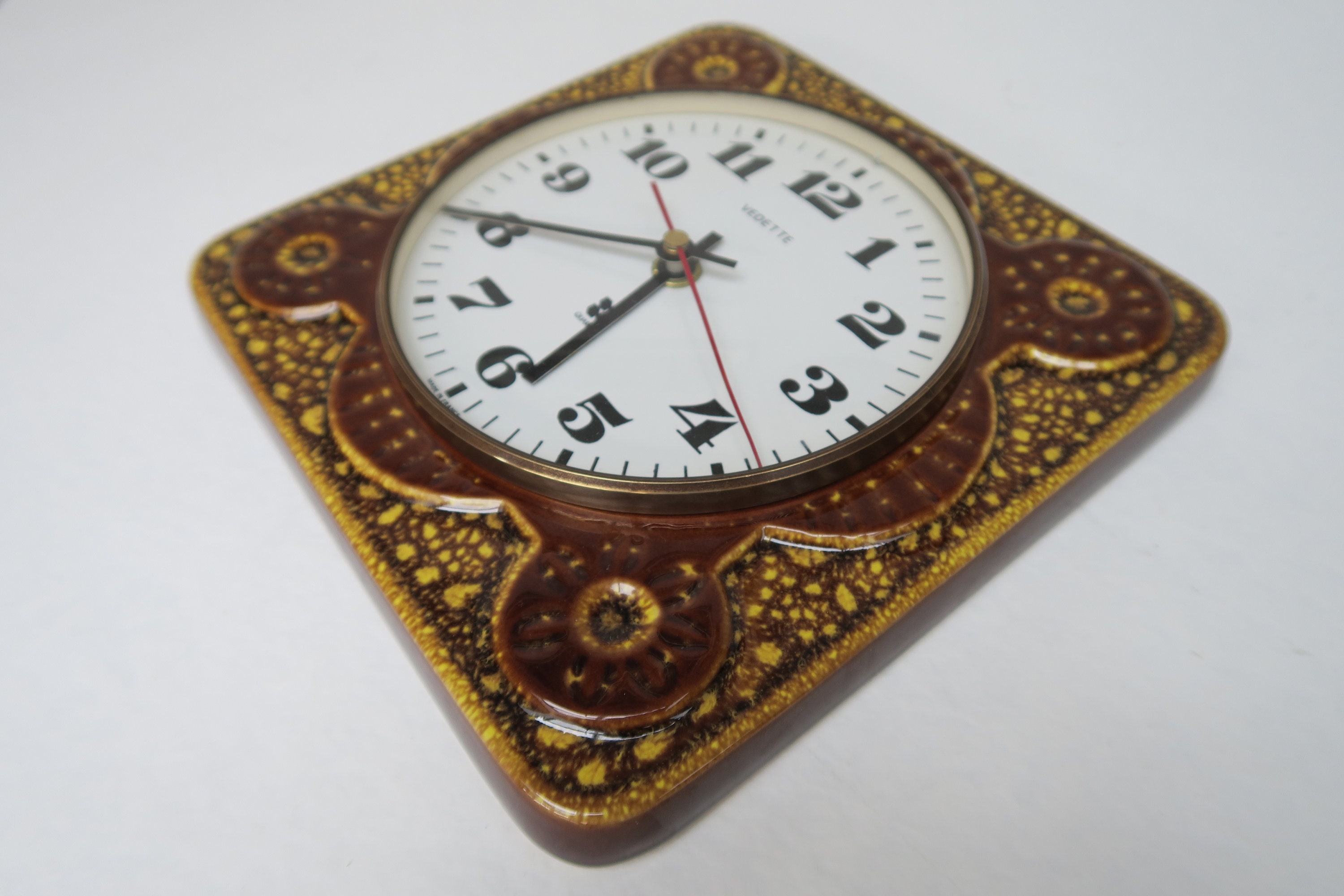 Vintage Ceramic Clock at Marty Steele blog