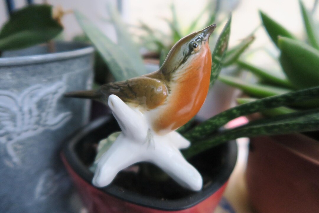 Reserved Christiane/little Robin Bird in Saxon Porcelain Karl ENS - Etsy