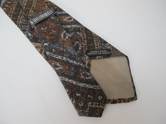 BRUMMEL tie and pocket square, Paris, made in France - Gem