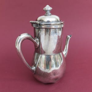 Small Silver Metal One Cup Coffee Teapot - Etsy