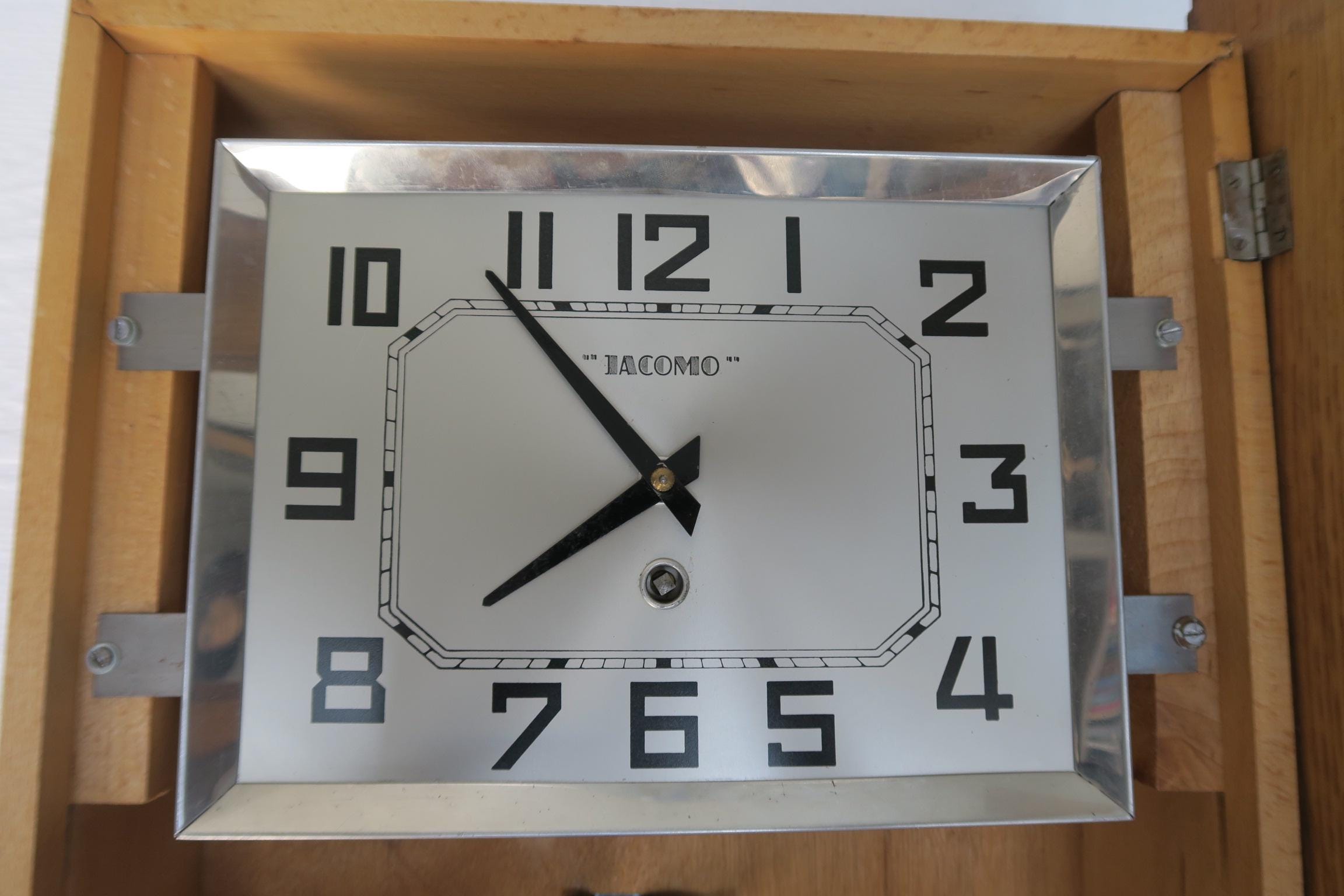 JACOMO Vintage Mechanical Wooden Pendulum Clock - Etsy