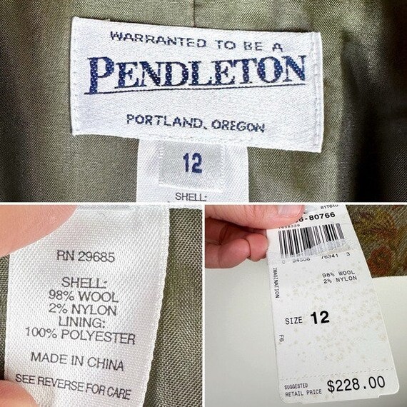 Pendleton Green Floral Wool Blazer - Gem